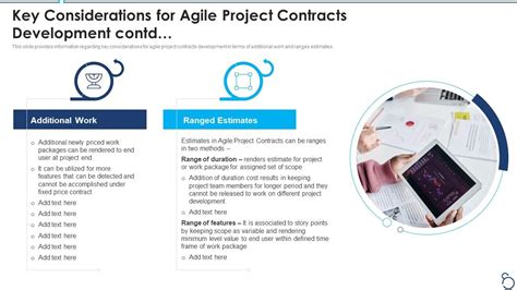 Agile Project Cost Estimation It Key Contracts Development Contd Presentation Graphics