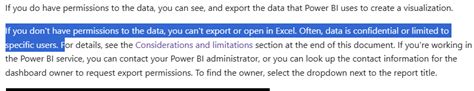 Exporting Data To Excel From Power Bi Public Dashb Microsoft