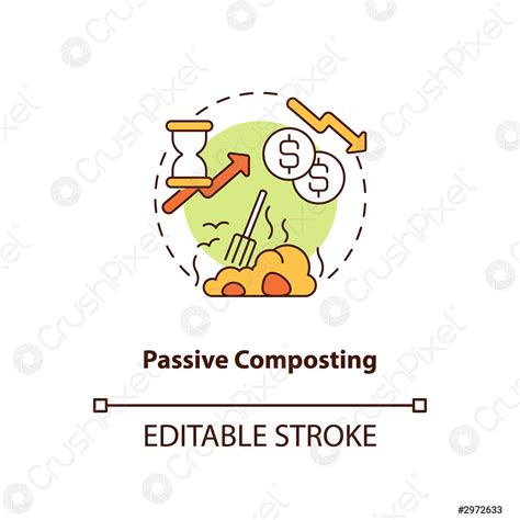 Passive Composting Concept Icon Stock Vector 2972633 Crushpixel