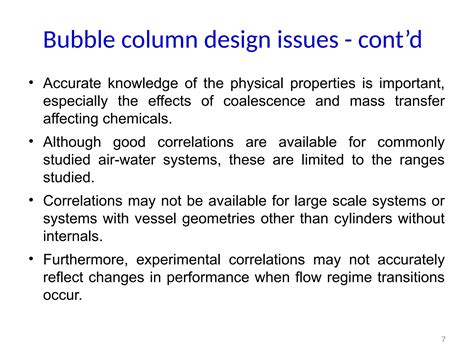 Bubble Column And Designing Models With Flow Pptx Chemistry Science