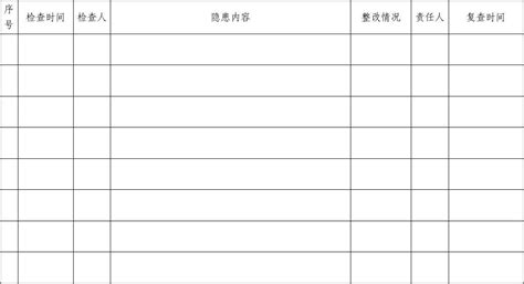 一通三防管理台帐 word文档在线阅读与下载 免费文档