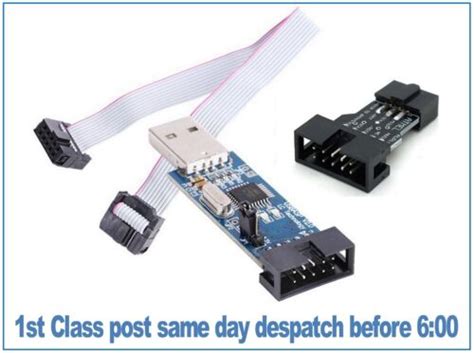 Usbasp Programmer For Atmel Avr Atmega Attiny Arduino With 6 Way