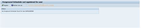 Stpfe Sap Tcode Ecatt Foreground Scheduler Transaction Code