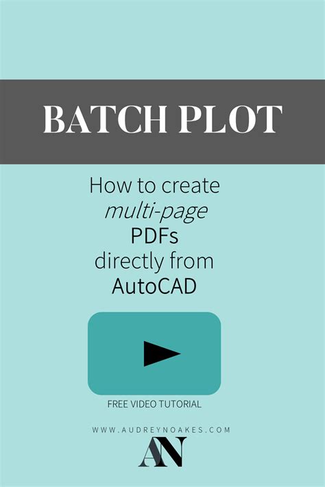 how to create multi page pdfs directly from autocad batch plotting