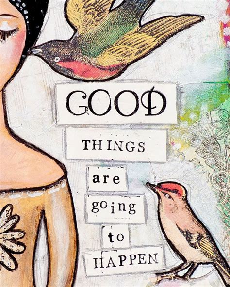 Positive Inspiration Positive Vibes Mixed Media Collage Art
