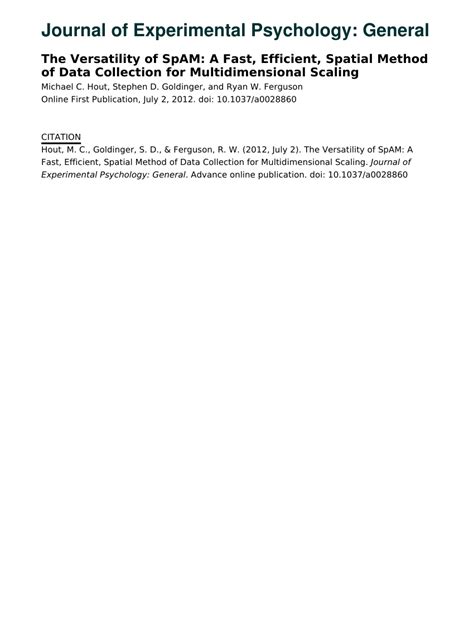 pdf the versatility of spam a fast efficient spatial method of data collection for