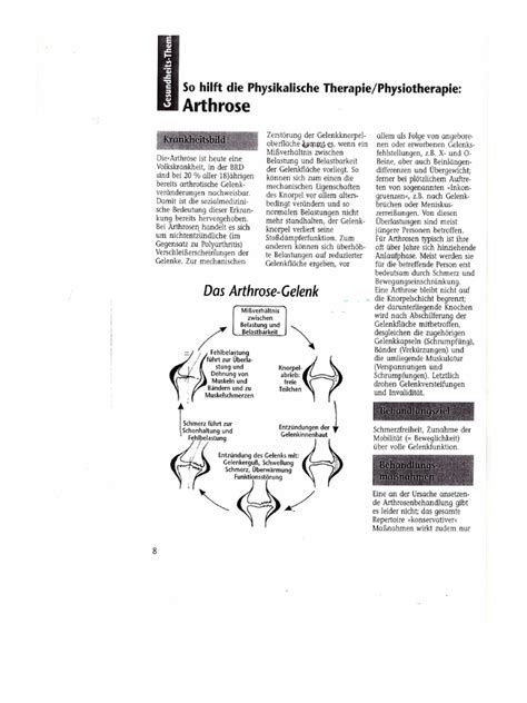 Lesetext Arthrose Pdf