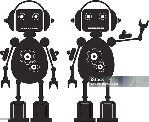Robot Roda Gigi Ilustrasi Stok Unduh Gambar Sekarang Android