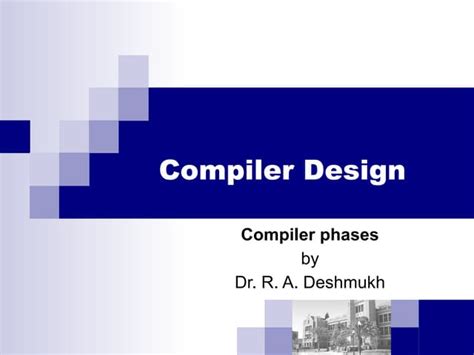 Compiler Design Unit1 Ppt Phases Of Compilerpptx