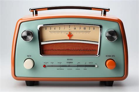 Premium Ai Image Retro Design Radio Vintage Production Radio With Technological Equipment