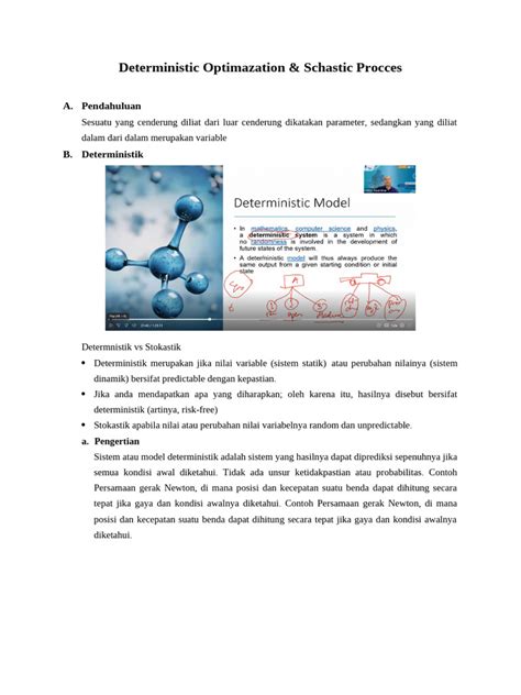 Summary Deterministic Optimization And Stochastic Processes Pdf