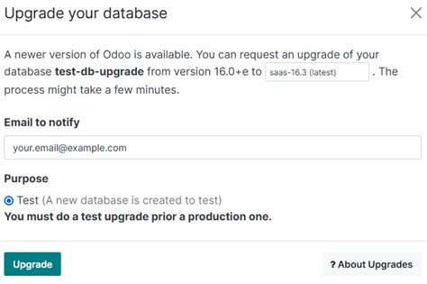 Upgrade — Odoo 190 Documentation