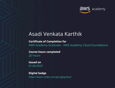 karthik asadi on linkedin awsacademy cloudfoundations awsgraduate