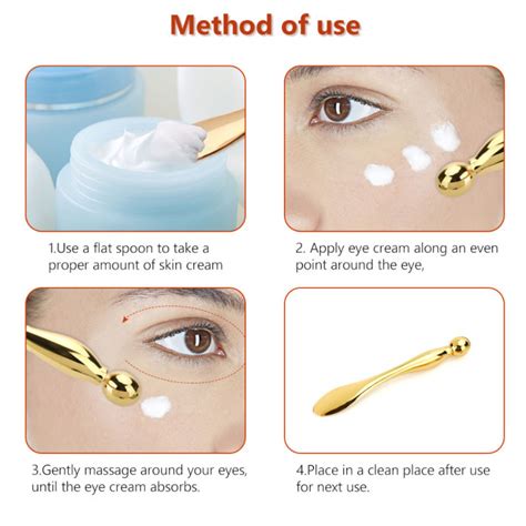 Badu Bg 1 бр Апликатор за крем за очи Масажни пръчки Метални козметични шпатули Маска за лице