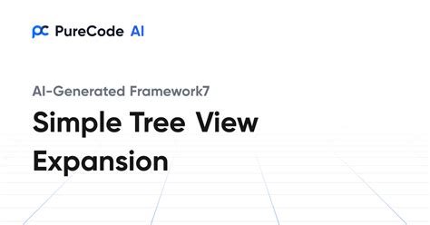 Generate Framework7 Simple Tree View Expansion Purecode