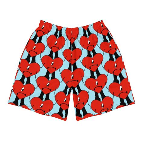 Bad Bunny Corazncito Mar Blue Long Shorts
