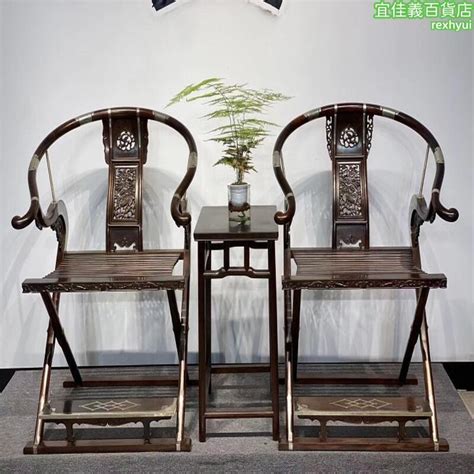 南美紅酸枝微凹黃檀秀透雕麒麟交椅三件套仿古典新中式紅木家具 露天市集 全台最大的網路購物市集