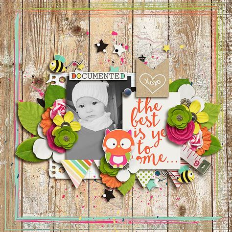 Best Is Yet To Come Digi Tiny Turtle Rustic Paper Paper Layout