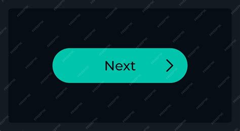 Premium Vector Active Next Step Button Ui Element Template