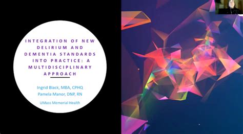 Integration Of New Delirium And Dementia Standards Into Practice A Multidisciplinary Approach