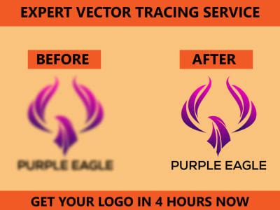 A Design Redesign Manual Vector Trace Redraw Fix Logo Edit Upwork