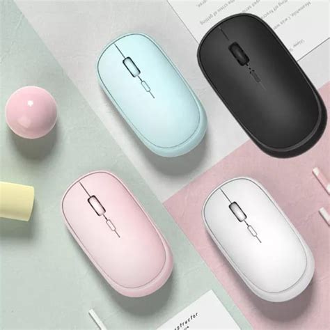 Jual Mouse Wireless Optical Mouse Warna Macaron Dengan Desain Minimalis Mouse Bluetooth