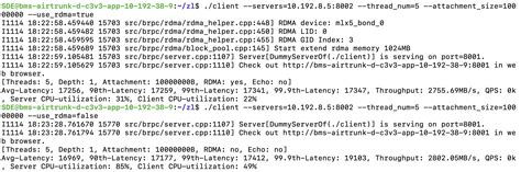 使用master分支中的rdma测试代码进行测试，发现是否使用rdma，延迟基本没有区别 · Issue 2010 · Apache