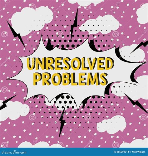 Text Caption Presenting Unresolved Problems Business Approach Those