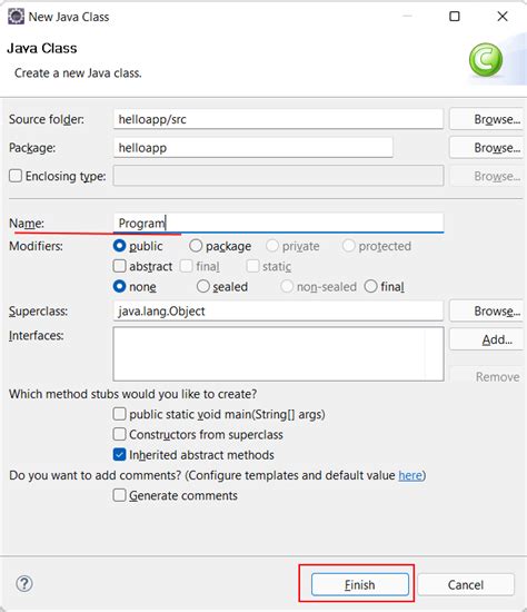 Java Первая программа в Eclipse
