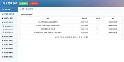 Java 网上花店系统 花店管理系统 在线花店 网上鲜花 Jsp Ssm Web Csdn博客