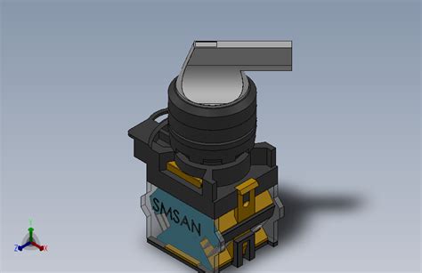 长柄旋钮[qg115 B1 10cxs╱w] Solidworks 2018 模型图纸下载 懒石网