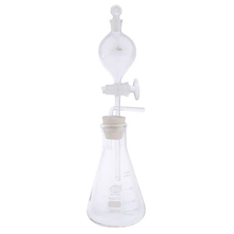 Buy Juler Conical Flask Separation Funnel Laboratory Generator Unit With Double Hole Rubber