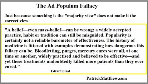 Ad Populum Fallacy