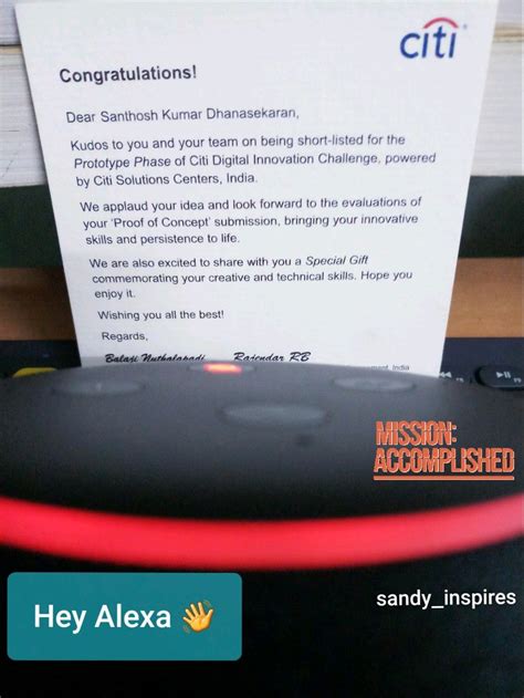 Santhosh Kumar Dhanasekaran On Linkedin Amazon Aws Awscloud Citibank Winner Achievement