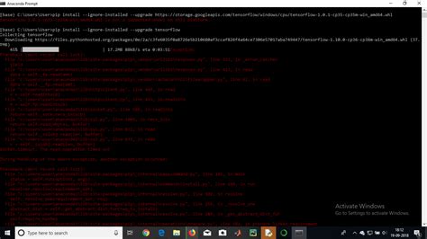 importerror no module named tensorflow on windows anaconda · issue