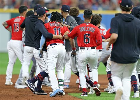 Guardians Jose Ramirez Chicagos Tim Anderson Suspended By Mlb For Saturdays Brawl