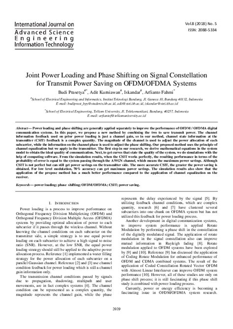 Pdf Joint Power Loading And Phase Shifting On Signal Constellation For Transmit Power Saving
