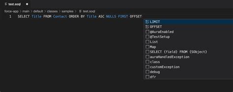 soql language server offset and limit context restriction · issue 225 · forcedotcom soql