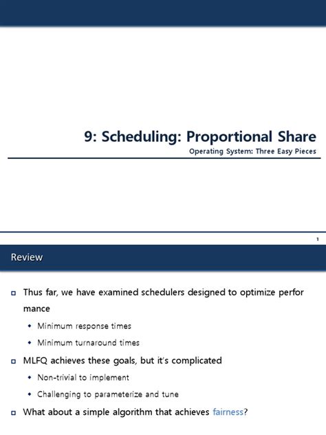 09 scheduling proportional share pdf scheduling computing computing