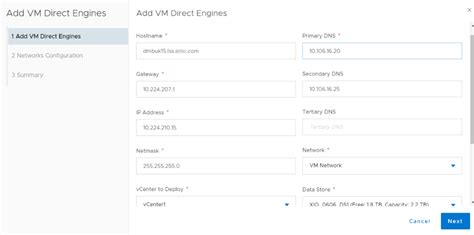 Adding External Vm Direct Engine Dell Powerprotect Data Manager