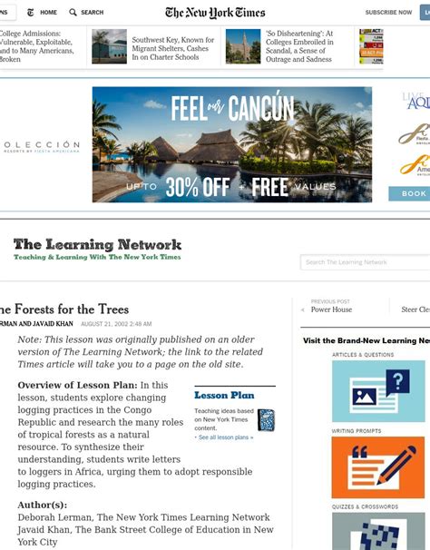 Seeing The Forests For The Trees Lesson Plan For 6th 12th Grade Lesson Planet