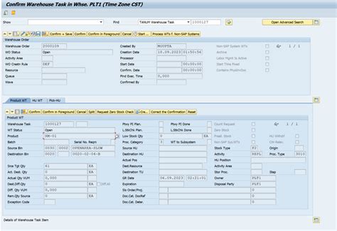 Sap Ewm Cf119 01 Internal Warehouse Process — Replenishment Planned