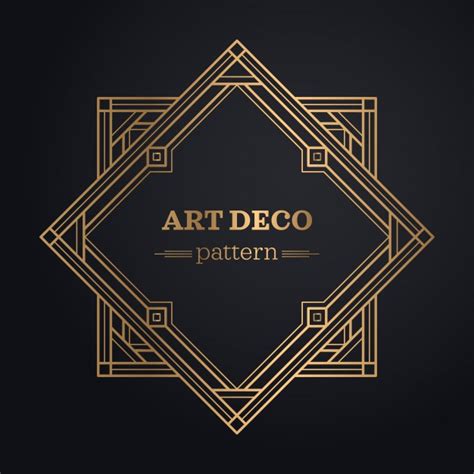 Art Deco Vector Frame At Getdrawings Free Download