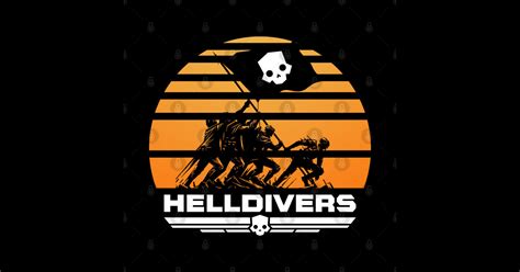 Helldivers Flag Helldivers Sticker Teepublic