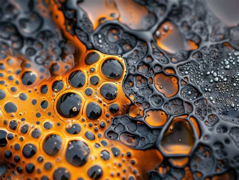 Abstract Metallic Liquid Art With Rugged Textures And Industrial Appeal