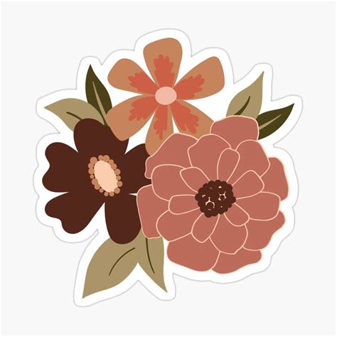Aesthetic Flower Stickers Printable