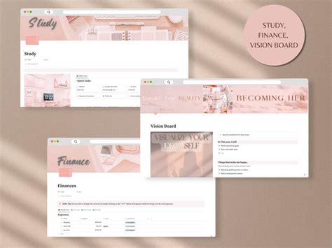 Plr That Girl Notion Template 2024 Aesthetic Planner All In One Notion Template Notion