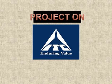 Presentation On Itc Ppt