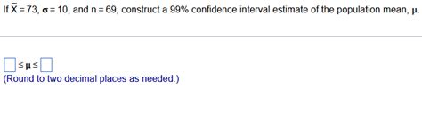 Solved Given A Normal Distribution With μ 50 And σ 8 And