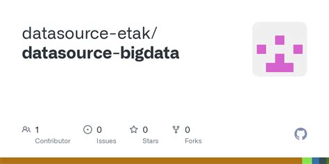Github Datasource Etakdatasource Bigdata